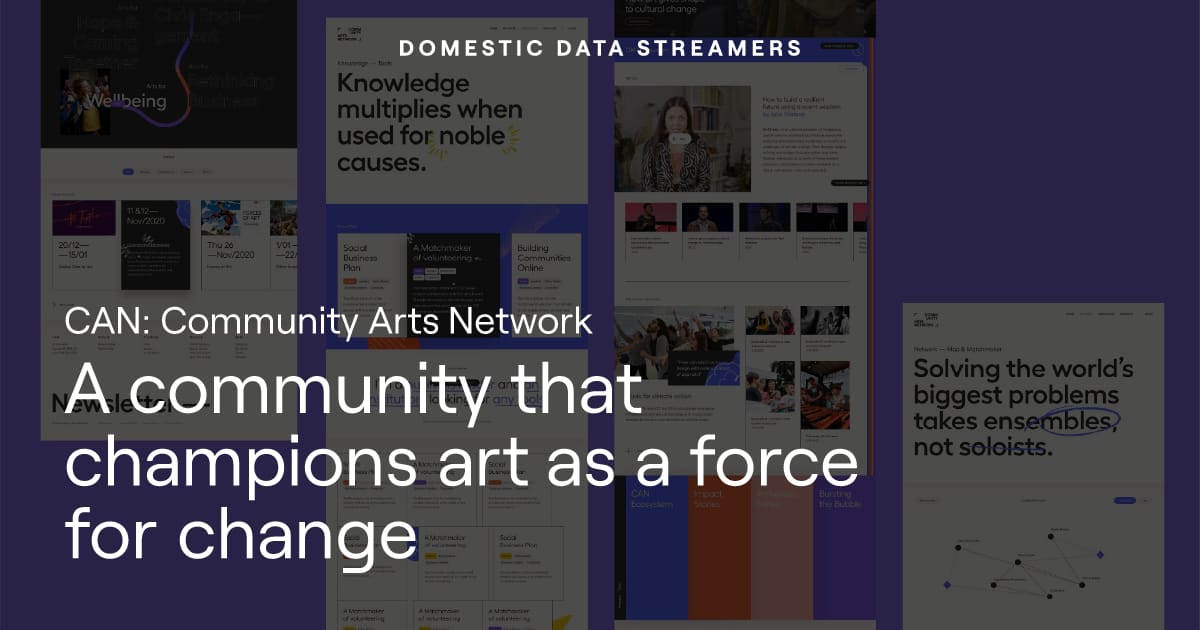 CAN: Community Arts Network | Domestic Data Streamers